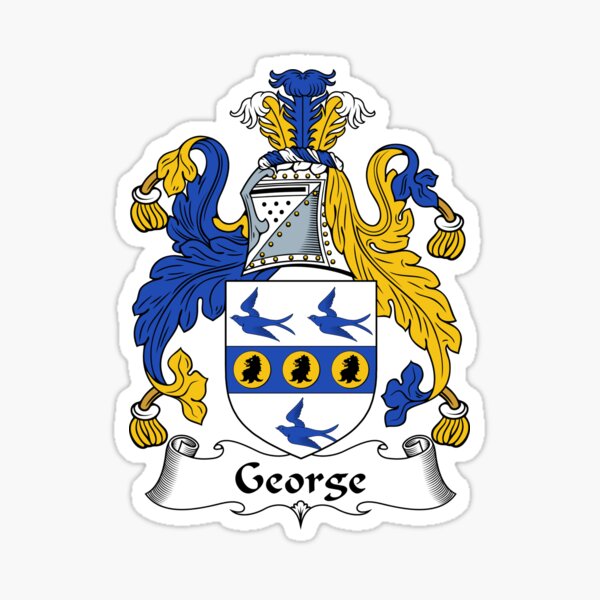 "George Coat of Arms / George Family Crest" Sticker for Sale by ...