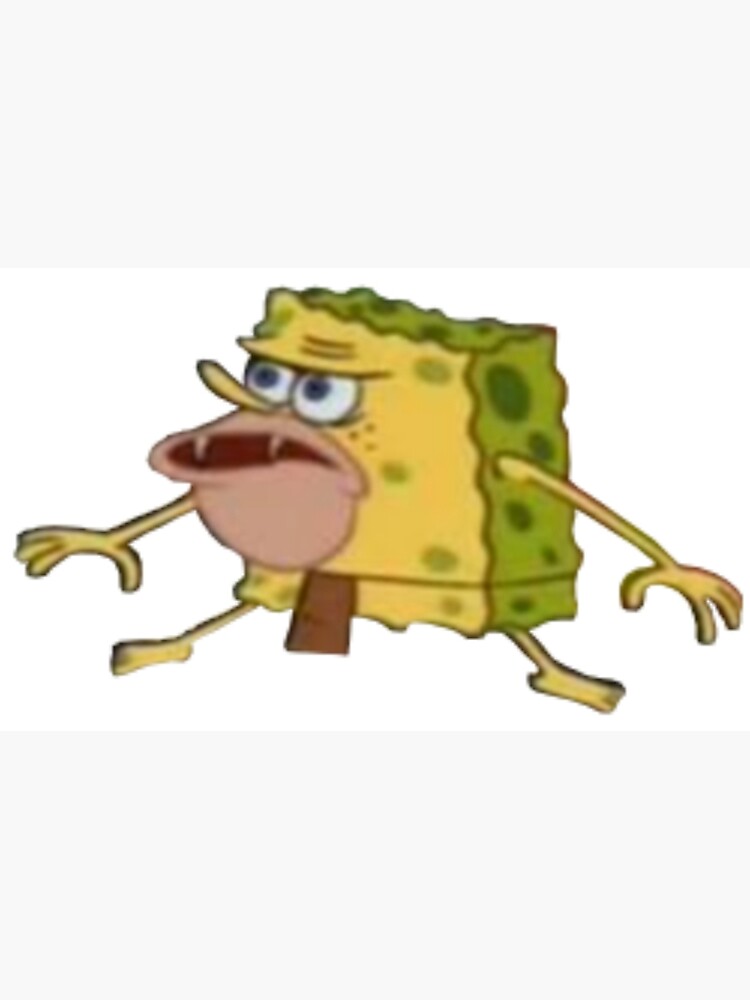 "Caveman - SpongeBob" Art Print for Sale by MiindfreakkXIII | Redbubble