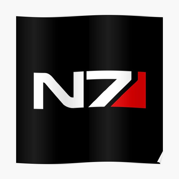 "Mass Effect N7" Poster by vypykakigf | Redbubble