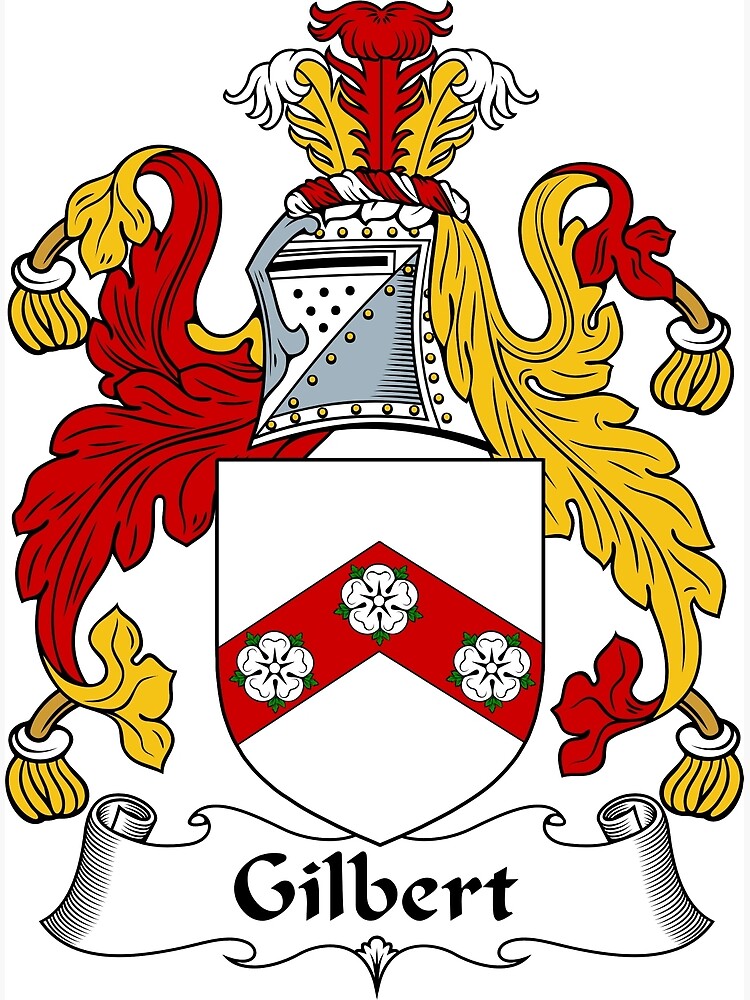 Lámina fotográfica «Escudo de armas de Gilbert / Cresta de la familia ...