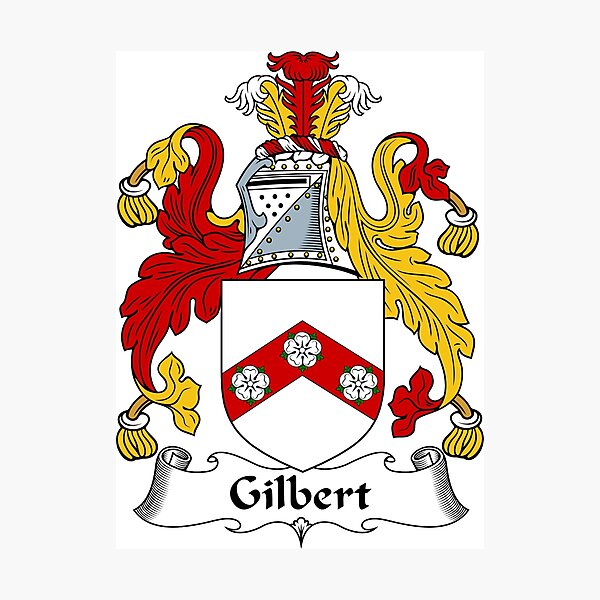 "Gilbert Coat of Arms / Gilbert Family Crest" Photographic Print by ...