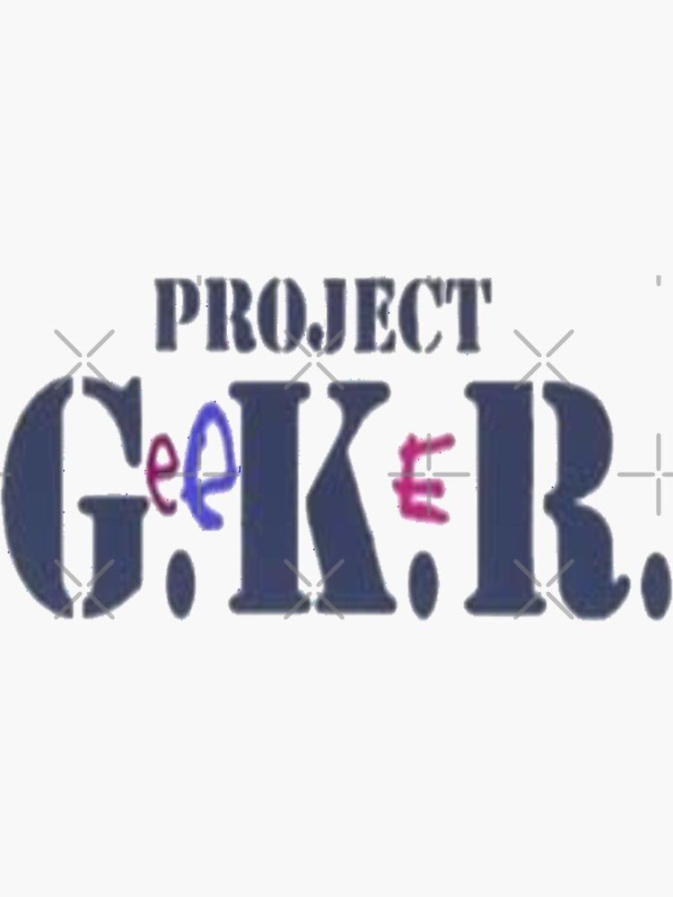 "Project Geeker Logo" Sticker for Sale by jakersvelmax | Redbubble