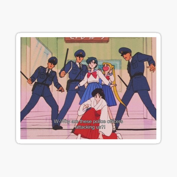 "ATTACKED BY POLICE OFFICES" Sticker for Sale by CornerGage | Redbubble