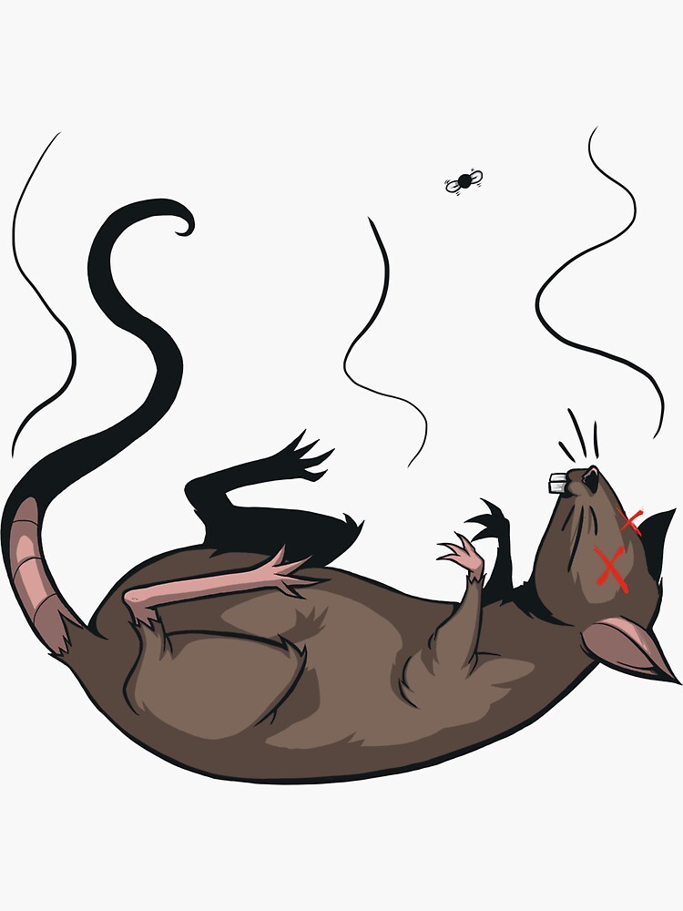 "Dead Rat" Sticker for Sale by JamesGrimlee | Redbubble