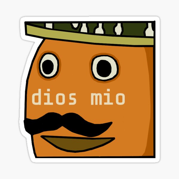 "dios mio meme" Sticker for Sale by lmorejon | Redbubble