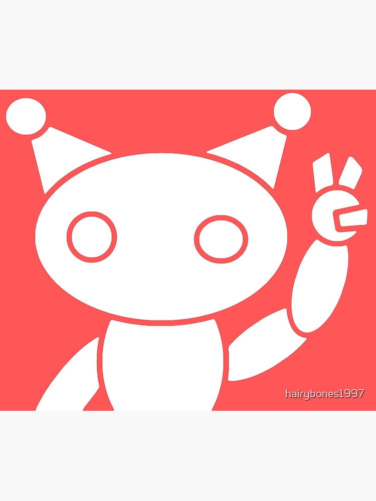 "Automaton (White and Red)" Poster for Sale by hairybones1997 | Redbubble