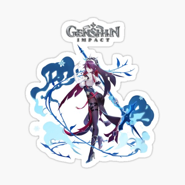 Genshin Impact Rosaria Stickers | Redbubble
