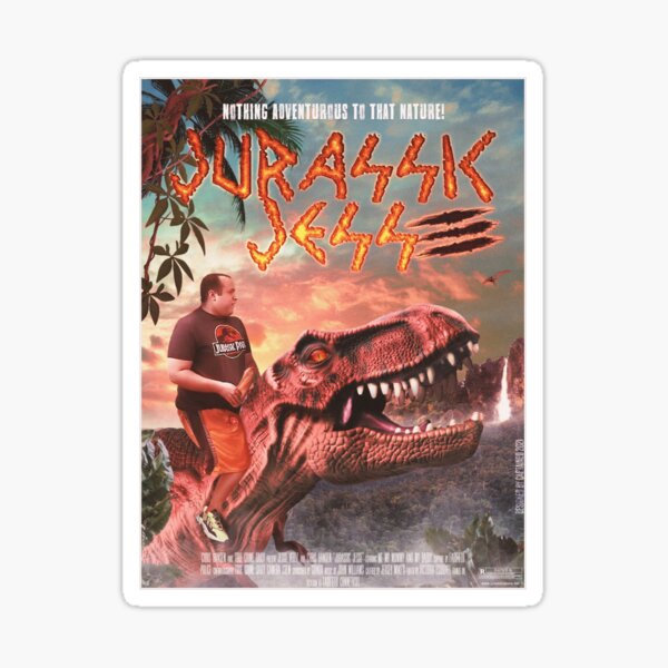 "Jurassic Jesse " Sticker for Sale by HeyBootique | Redbubble