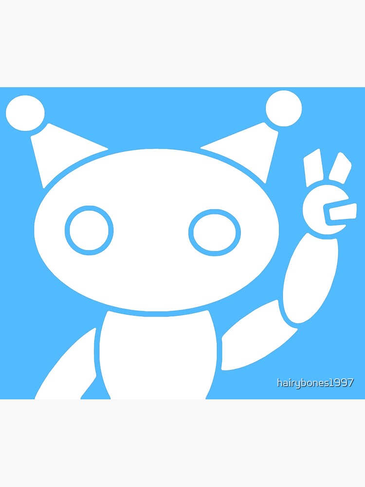 "Automaton (White and Blue)" Poster for Sale by hairybones1997 | Redbubble