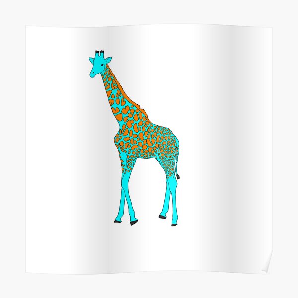 "Bluey the Giraffe" Poster for Sale by CreativePetlin | Redbubble