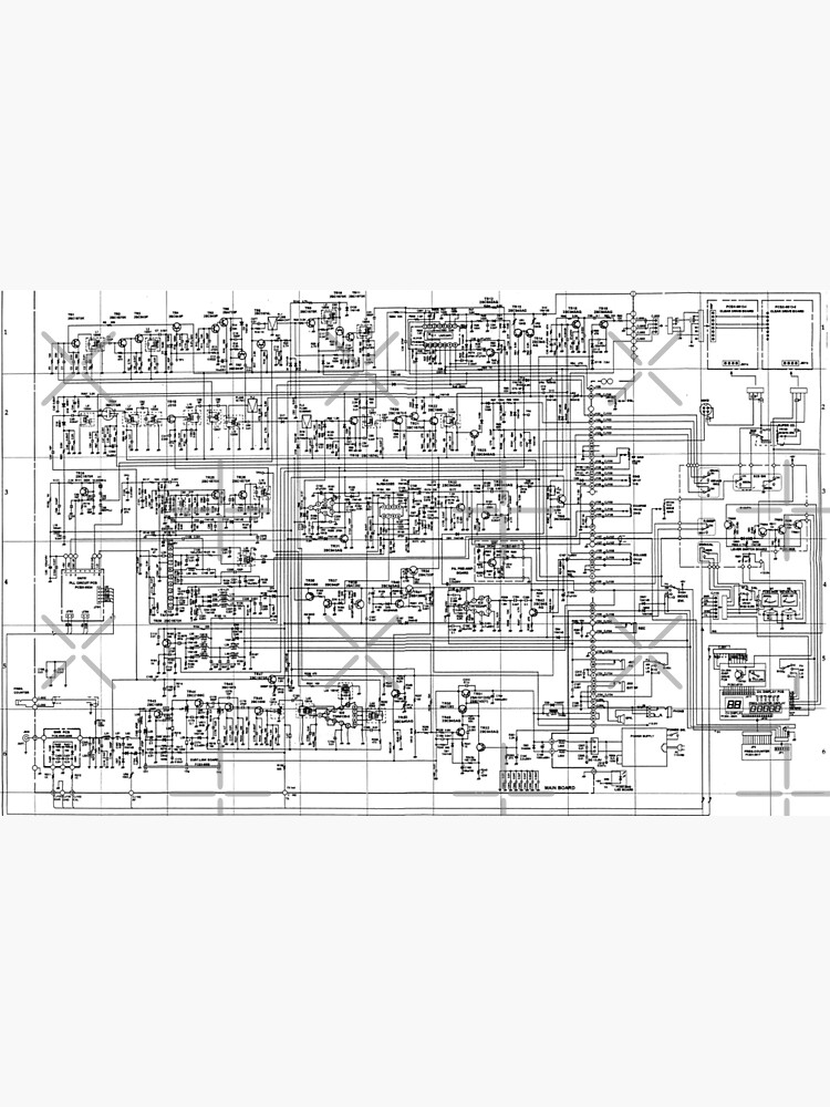 "Circuit Board Diagram Electronic Schematic Printed Engineering" Poster ...