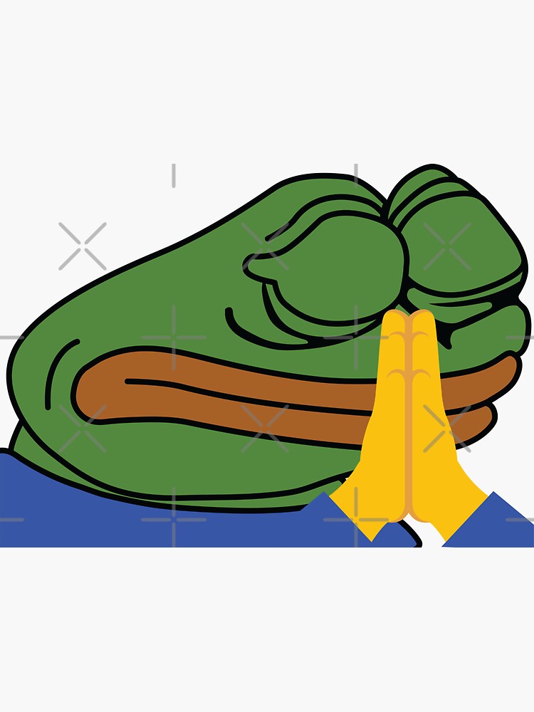 "Prayge Emote High Quality" Sticker for Sale by SimplyNewDesign | Redbubble