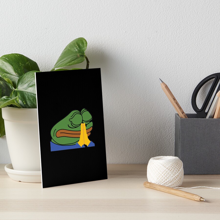 "Prayge Emote High Quality" Art Board Print by SimplyNewDesign | Redbubble