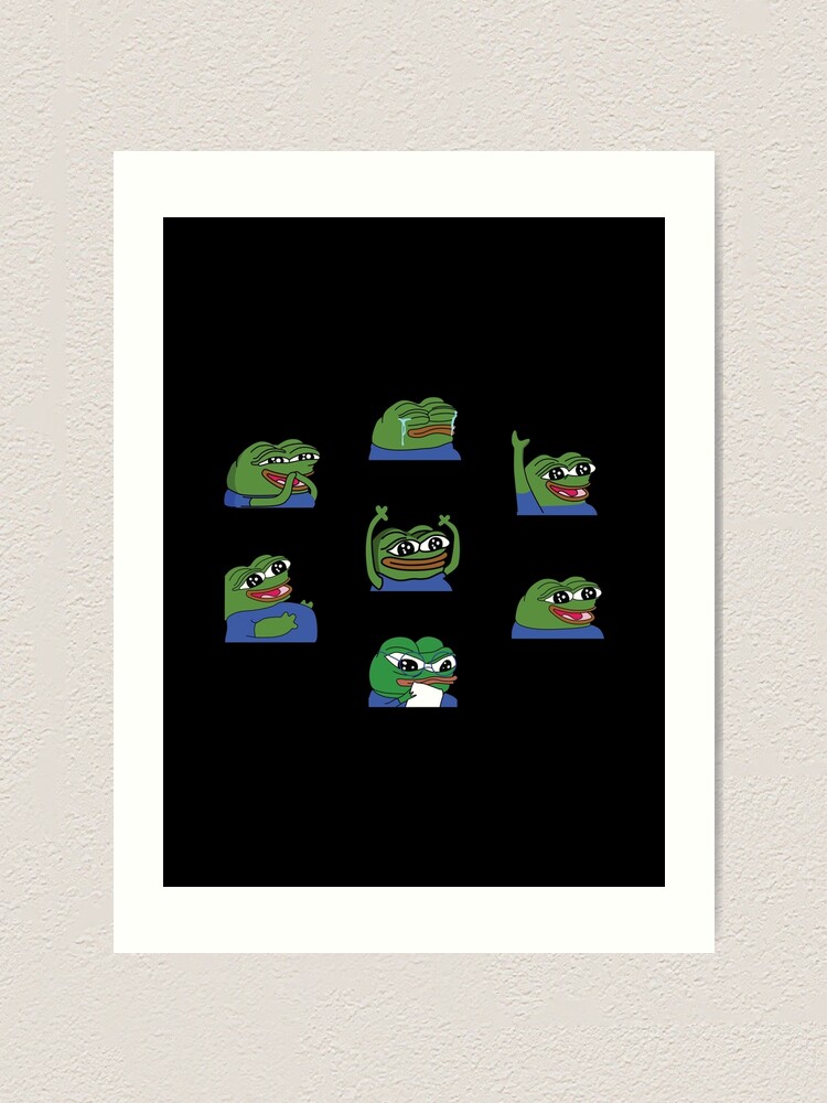 "Peepo Twitch Emotes Pack 1" Art Print for Sale by OldDannyBrown ...