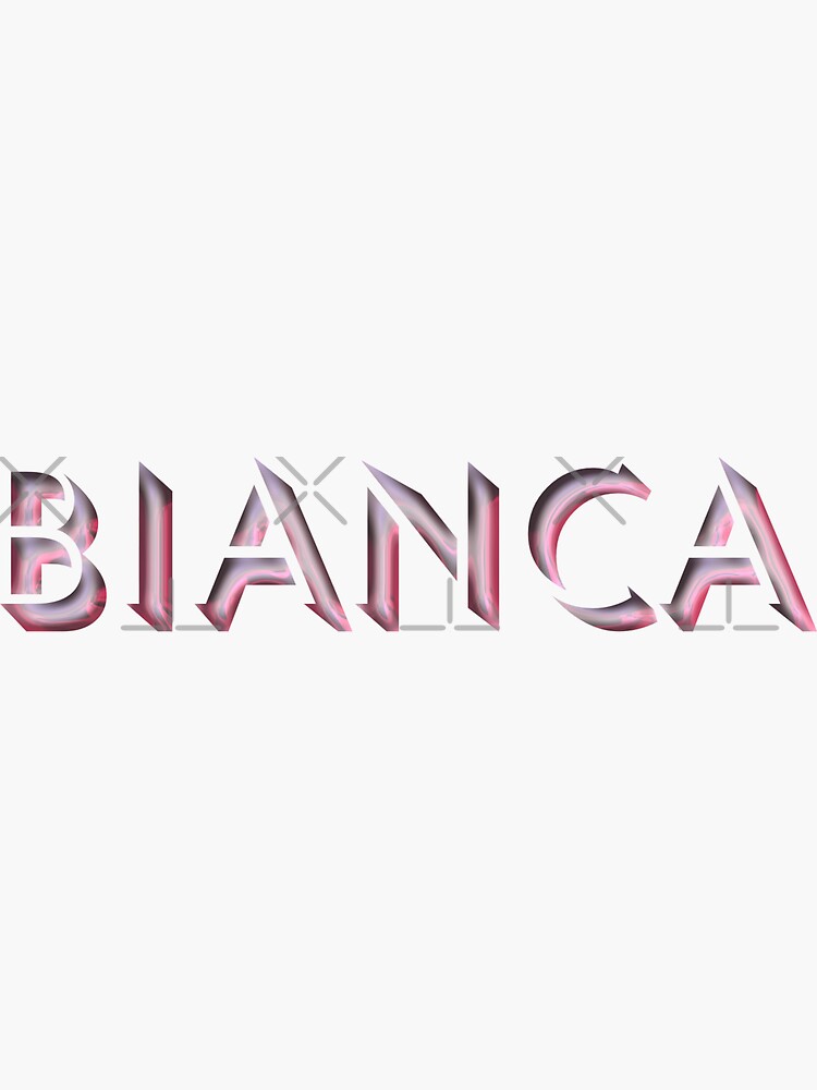 "Bianca" Sticker for Sale by Melmel9 | Redbubble