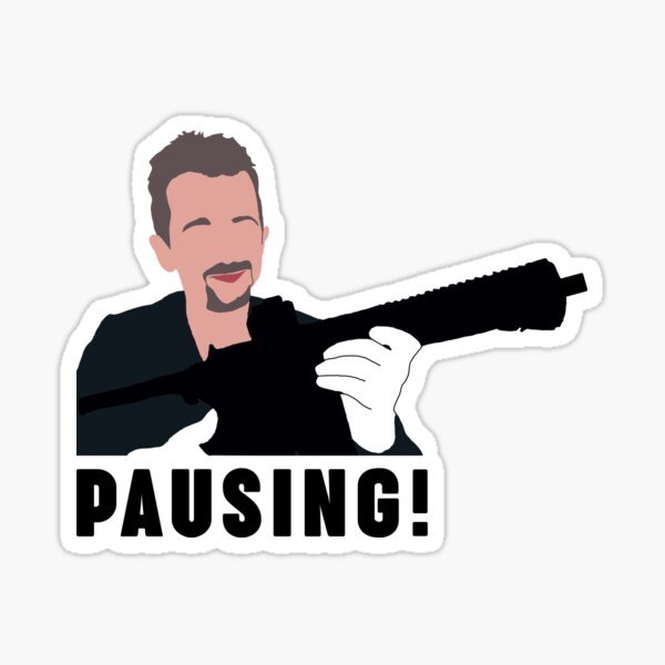 "Jonathan Ferguson - Pausing!" Sticker for Sale by ThePixelPilot ...