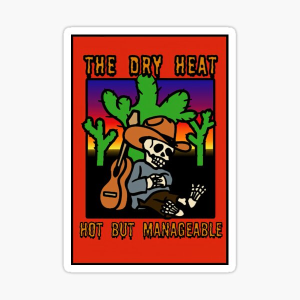 "dry-heat, rockband-gigapixel-standard-scale-600x" Sticker for Sale by ...