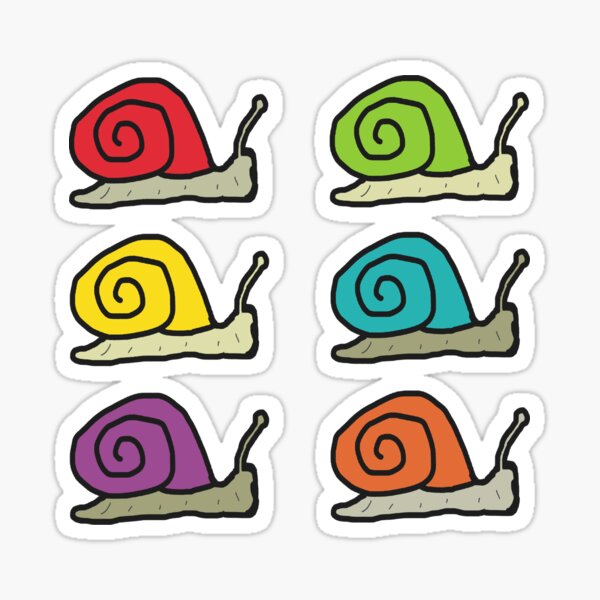 "Snails" Sticker for Sale by Mark-Ewbie | Redbubble