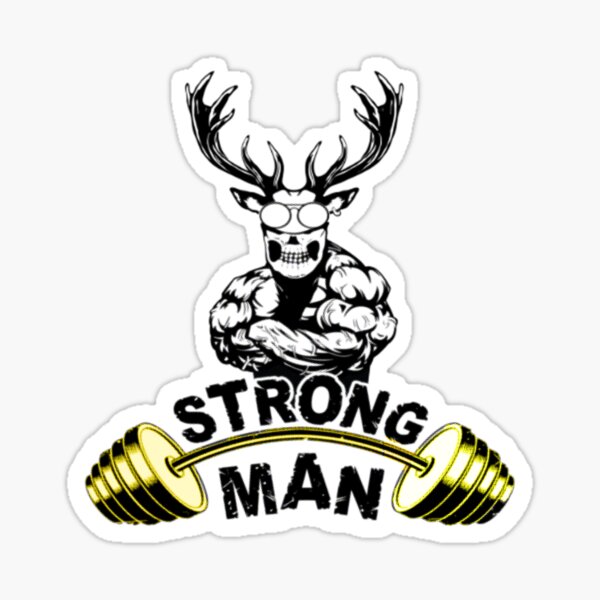 "strong man" Sticker by IraqiDesigner | Redbubble