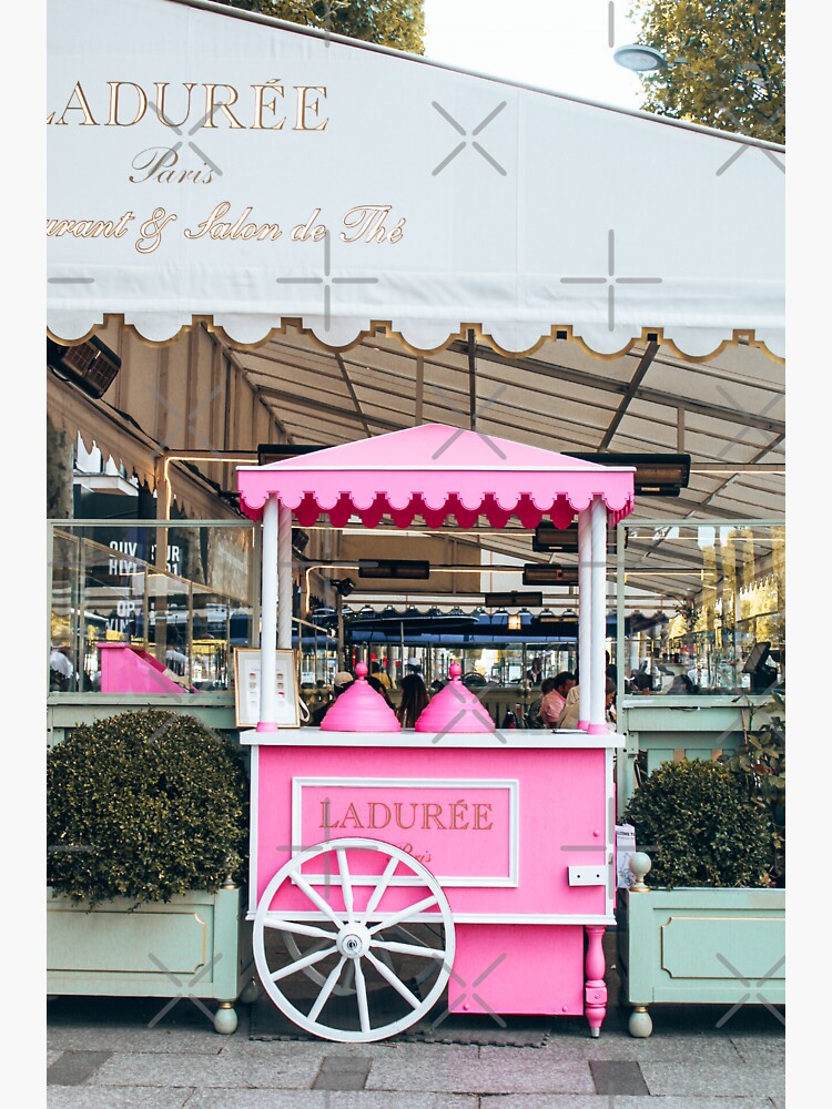 "Pink Laduree Paris" Sticker for Sale by HappyNoireArt | Redbubble