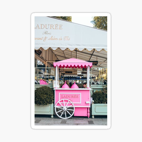 "Pink Laduree Paris" Sticker for Sale by HappyNoireArt | Redbubble