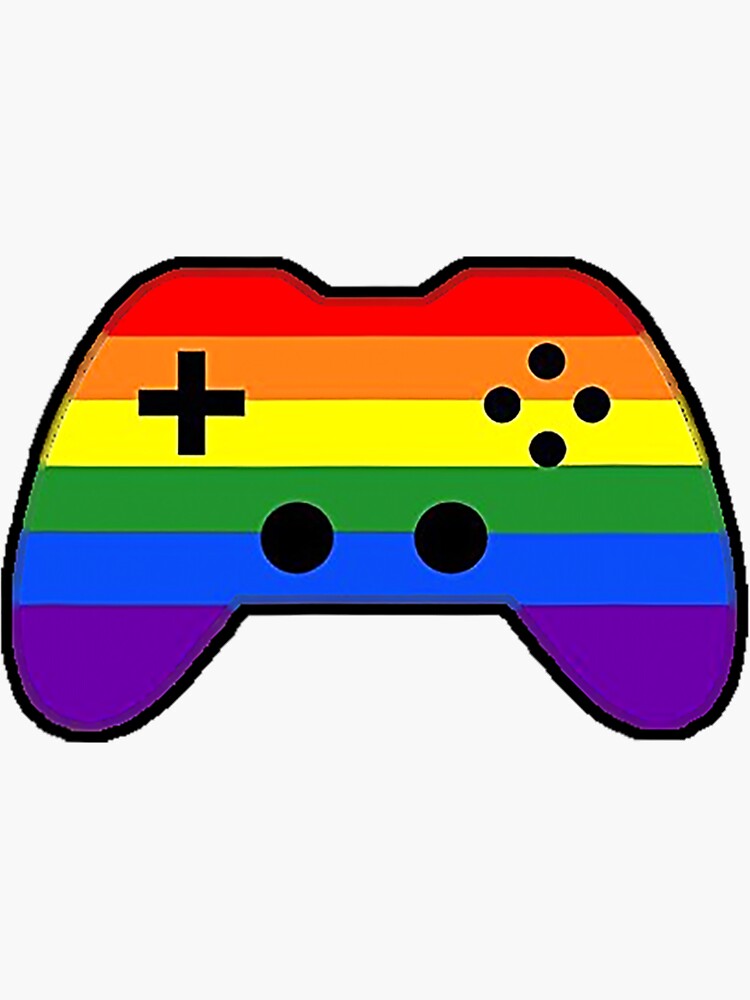 Gaymer Console Controller Design For Gay Gamers Lgbt Pride Sticker