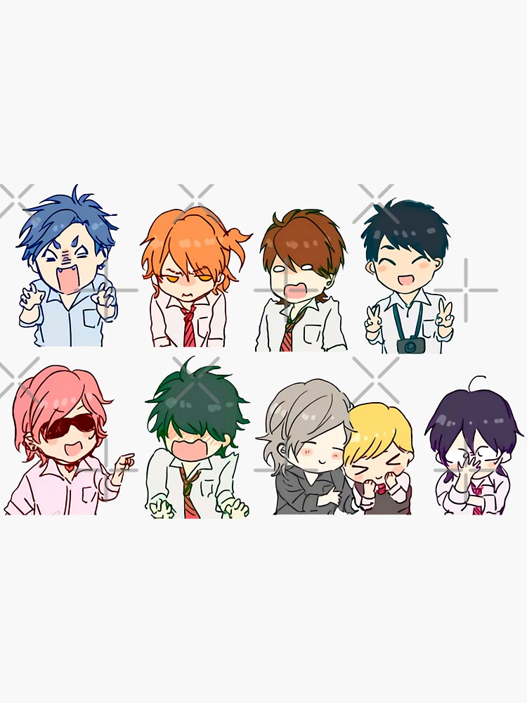 "Funny yarichin b club chibi sticker pack" Sticker for Sale by ANIME-T-shirts | Redbubble