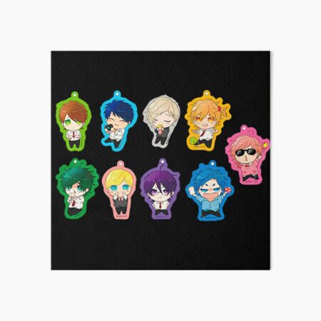 "Funny yarichin b club chibi sticker pack" Art Board Print by ANIME-T-shirts | Redbubble