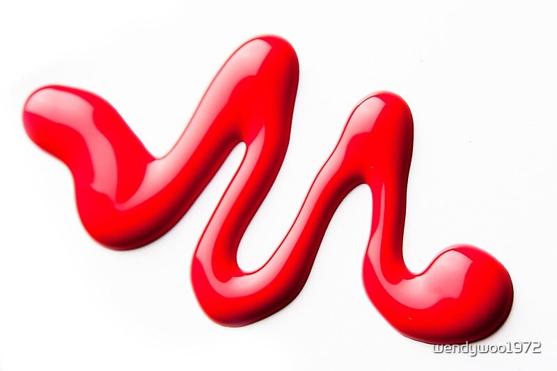 "Red squiggle" by wendywoo1972 | Redbubble