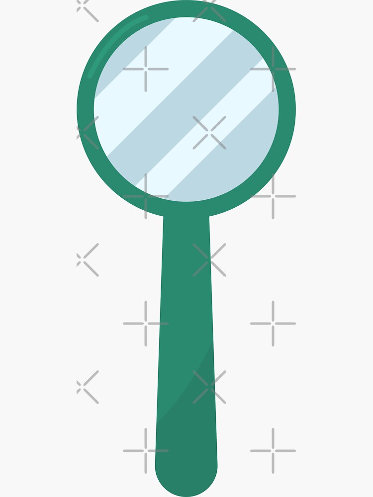 "Magnifier" Sticker by YuliaLark | Redbubble