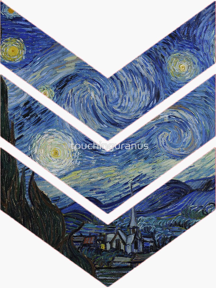 "Starry Night" Sticker for Sale by touchinguranus | Redbubble
