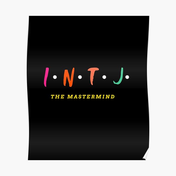 "INTJ The Mastermind Design" Poster for Sale by mymerchfactory | Redbubble
