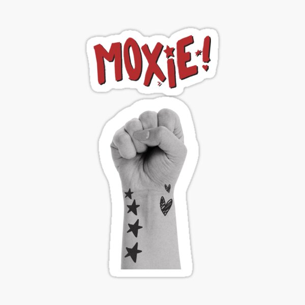"MOXIE movie poster, Fire with fire" Sticker by SerenaChoe | Redbubble