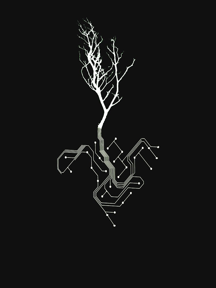 "Techno Tree" T-shirt for Sale by SyansAshes | Redbubble | tree t ...