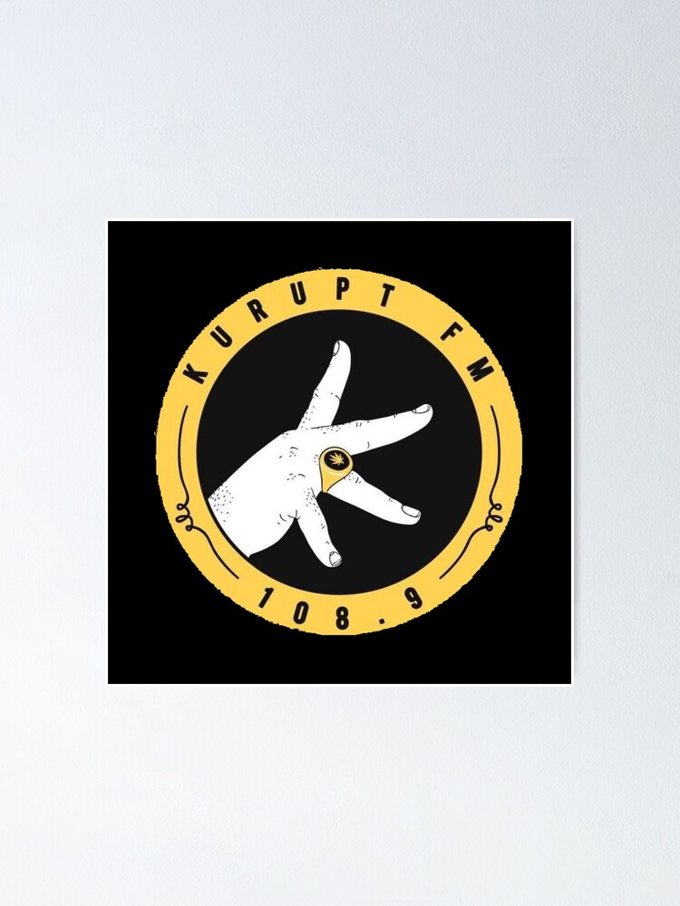 "BEST SELLER - Kurupt FM Merchandise" Poster for Sale by JiangmenaMoon ...
