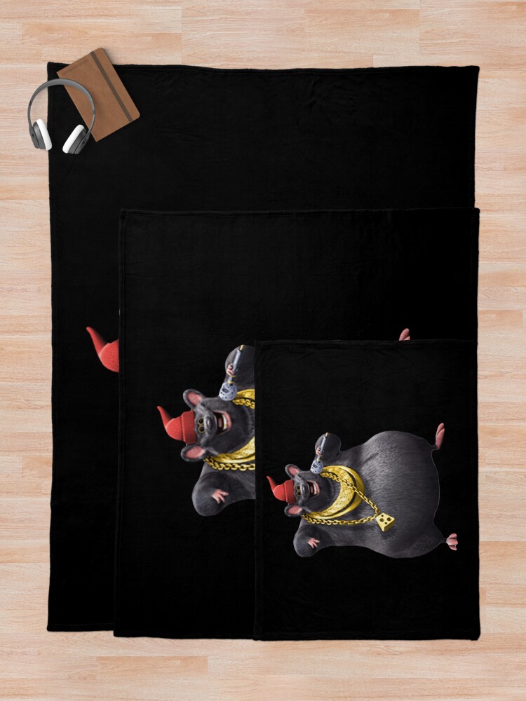 "Biggie Cheese Rat" Throw Blanket for Sale by EdmundOberbrun | Redbubble