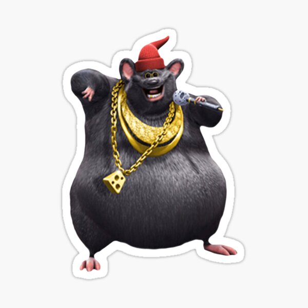 "Biggie Cheese Rat" Sticker for Sale by EdmundOberbrun | Redbubble