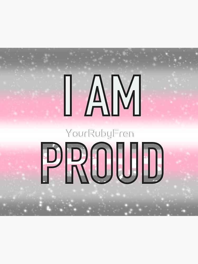 Demigirl I Am Proud Pride Flag Poster For Sale By Yourrubyfren