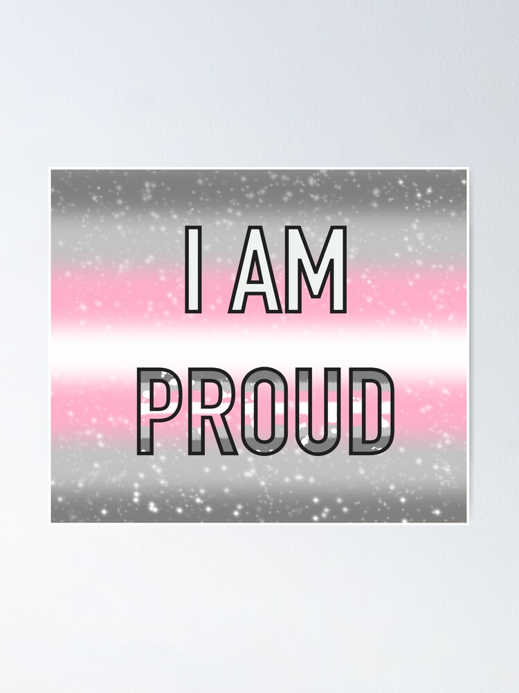 Demigirl I Am Proud Pride Flag Poster For Sale By Yourrubyfren