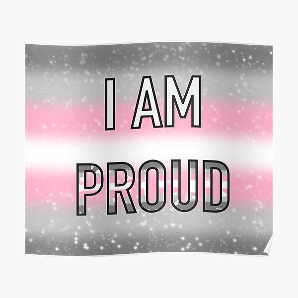 Demigirl I Am Proud Pride Flag Poster For Sale By Yourrubyfren