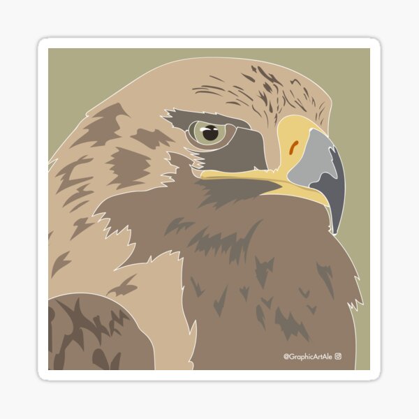 "AQUILA " Sticker by GraphicArtAle | Redbubble