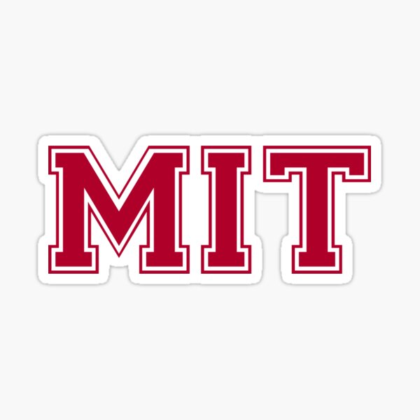 "MIT Varsity Letters" Sticker by collegedeck | Redbubble