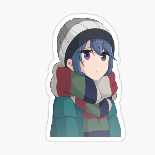 "Yuru camp Shima RIn" Sticker by Aaronvalentinus | Redbubble