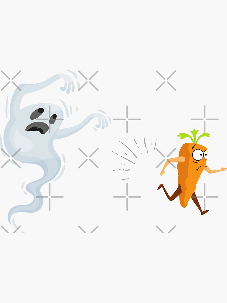 "SCREAMING CARROT " Sticker for Sale by BasmatiShop | Redbubble