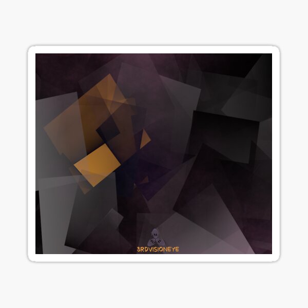 "Purple Rust Cubes In Motion" Sticker by 3rdVisionEye | Redbubble