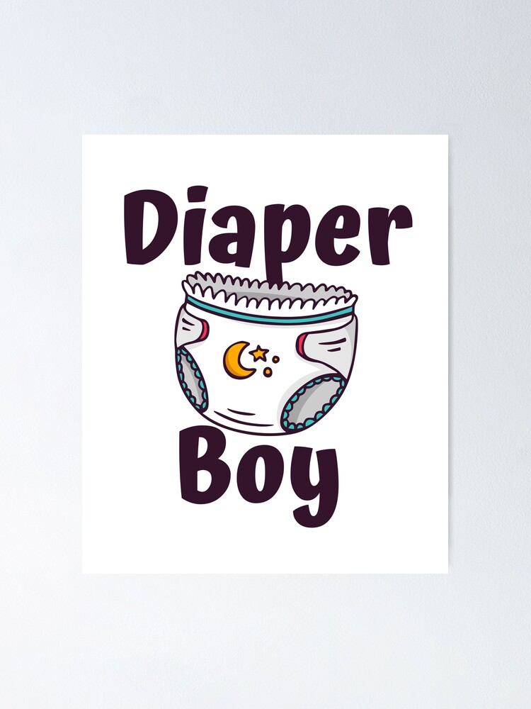 "ABDL Diaper Boy DDLG adult baby diaper" Poster for Sale by vintageday ...