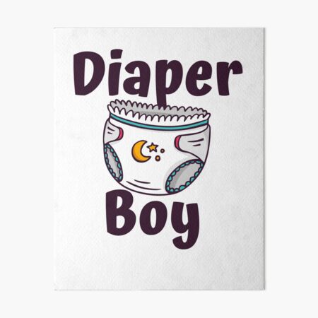 "ABDL Diaper Boy DDLG adult baby diaper" Art Board Print by vintageday ...