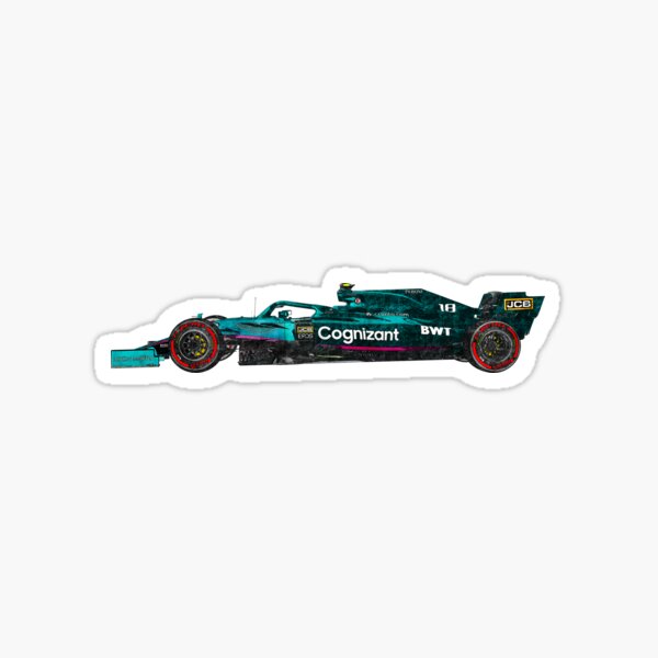 "Lance Stroll F1 2021 Aston Martin Car Art" Sticker for Sale by d25bev ...