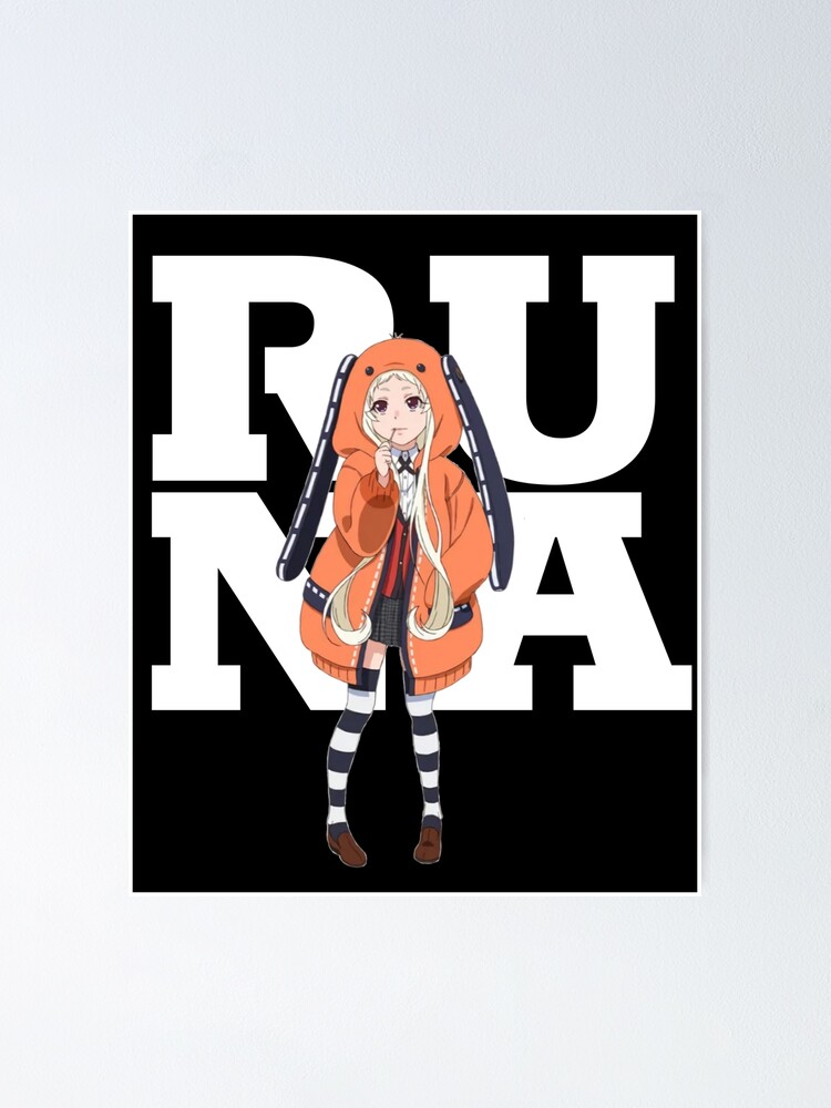 "Runa Yomozuki, Kakegurui, Compulsive Gambler" Poster for Sale by Anime ...