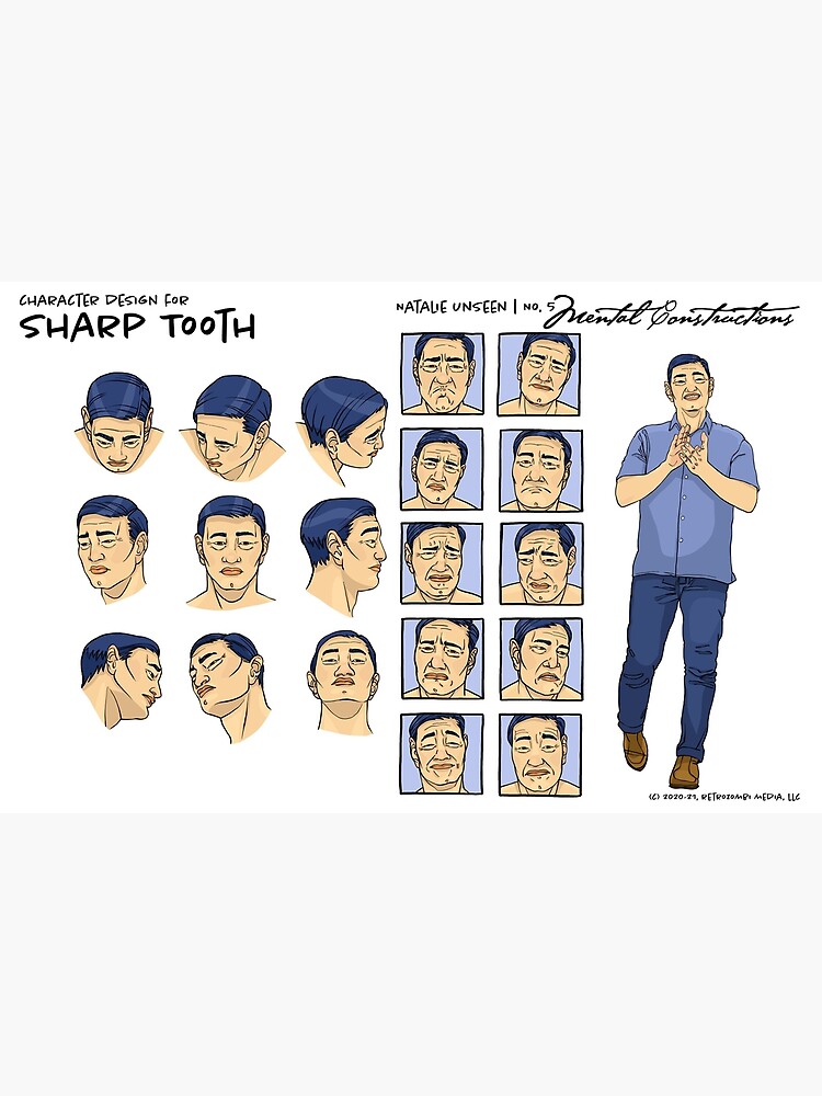 "Sharp Tooth character design" Poster for Sale by WendiSF | Redbubble